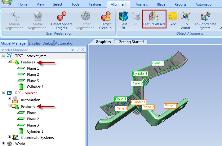 In Geomagic Control Why Is The Feature Alignment Command Inactive And